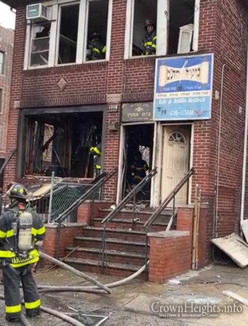 Massive Fire Destroys Boro Park Shul Wednesday Morning, Multiple People ...