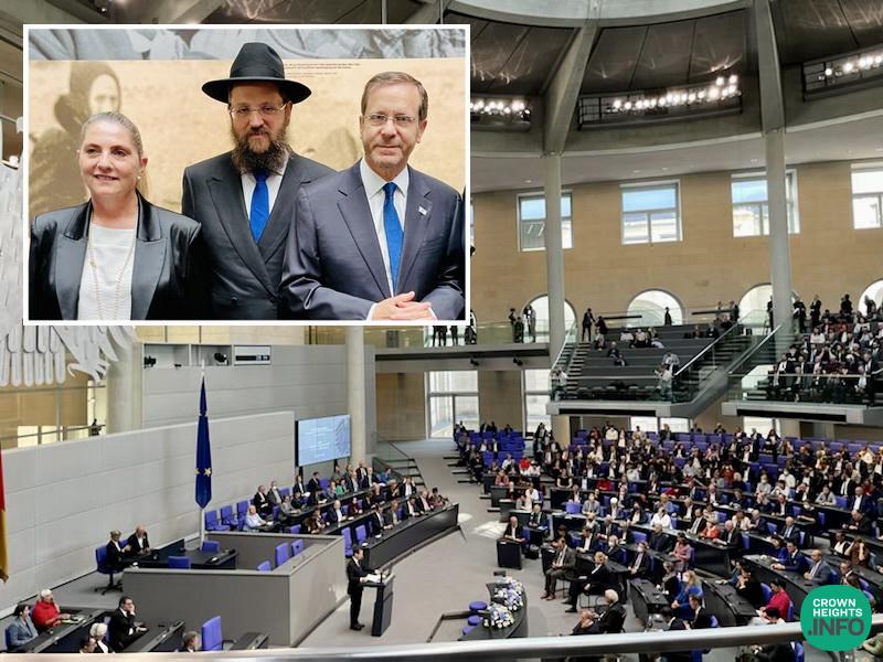 On Visit to Germany: President Isaac Herzog Meets Rabbi of Berlin ...