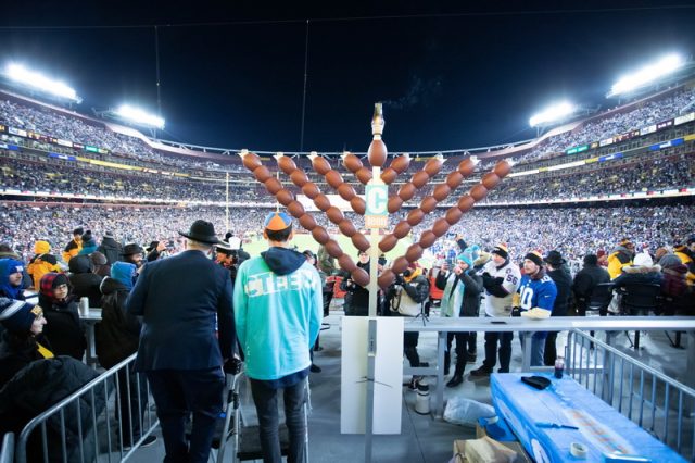 Sunday Night Football Menorah Lighting Broadcast to Millions ...