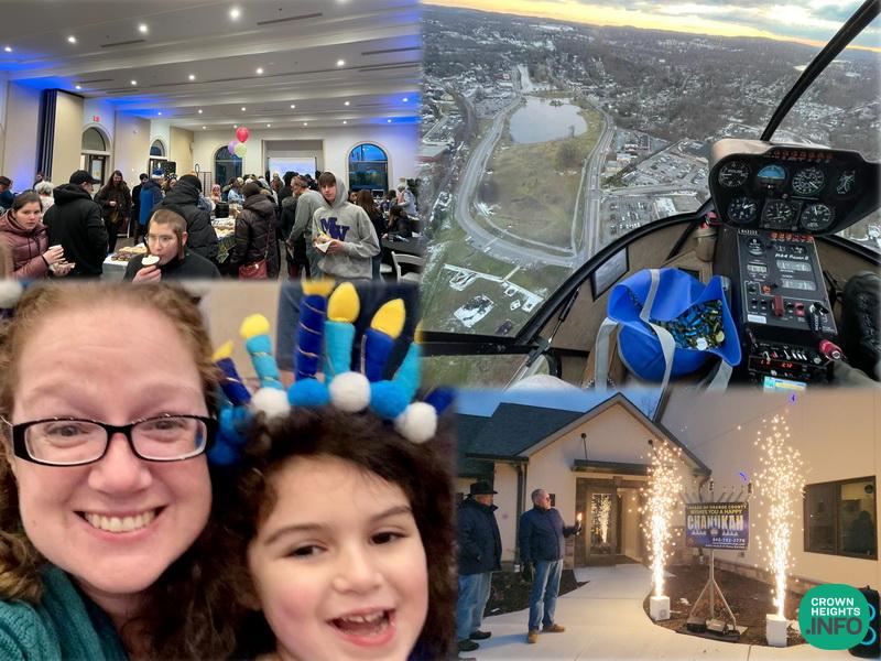 Helicopter Candy Drop and Special Effects Menorah a big hit at Chabad ...