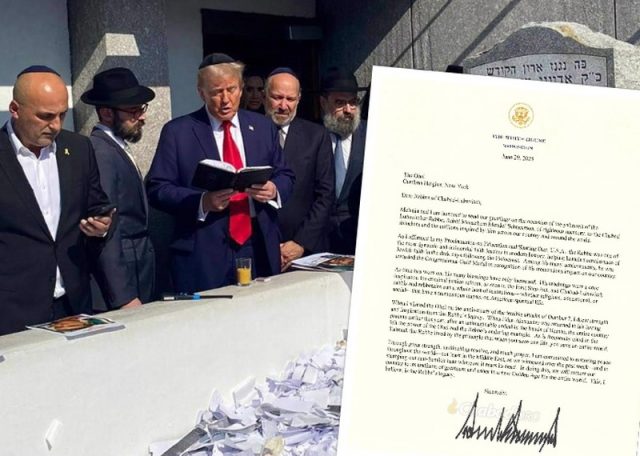 In Unique Gimmel Tammuz Letter, President Trump Recalls Rebbe’s ...