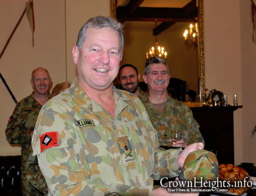 Military Menorah Lit in the Officers’ Mess | CrownHeights.info – Chabad ...