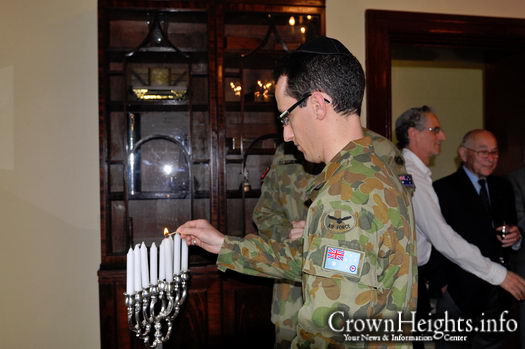 Military Menorah Lit in the Officers’ Mess | CrownHeights.info – Chabad ...