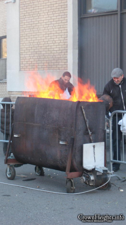Photos: Burning the Chometz in Montreal | CrownHeights.info – Chabad ...