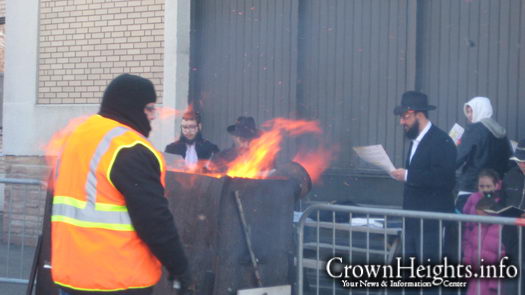 Photos: Burning the Chometz in Montreal | CrownHeights.info – Chabad ...